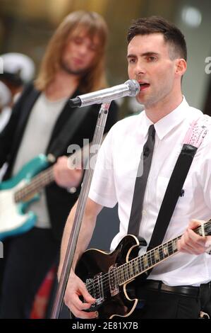 Recording artist Adam Levine of the music group Maroon 5 performs ...