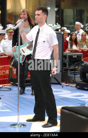 Recording artist Adam Levine of the music group Maroon 5 performs ...