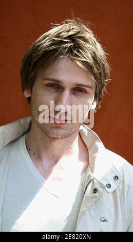 French actor Stanislas Merhar arrives at the funerals mass for French ...
