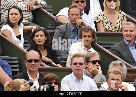 Formula One legend Alain Prost and wife attends at the quarter-final of ...