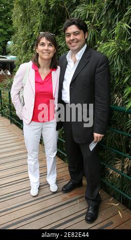 Marie-Claire Restoux and her husband arrive in the 'Village', the VIP ...