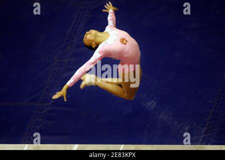 Gymnastics - World Cup Final. China's Li Ya performs on the Beam Stock ...