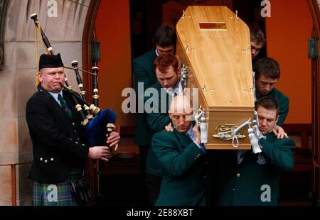 BBC commentator Bill McLaren in his gantry position ready with his ...