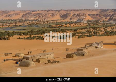 Ounianga Sebir part of the Ounianga lakes, UNESCO World Heritage Site ...