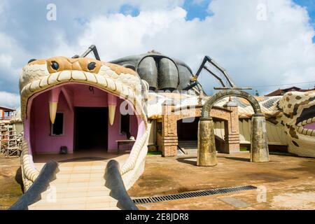 Modern museum of Foumban, Cameroon Stock Photo - Alamy