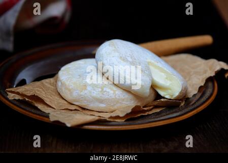 Tomme vaudoise, Swiss cheese Stock Photo - Alamy