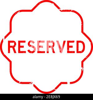 Grunge red reserved seat word hexagon rubber seal stamp on white background Stock Vector Image ...