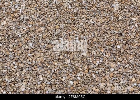 Close up of Cerney Shingle gravel for sale at a Builders Merchants in ...