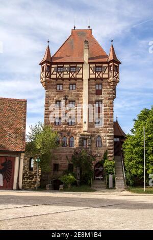 Abenberg, Germany : Castle Abenberg tower, 1884, named after the castle ...