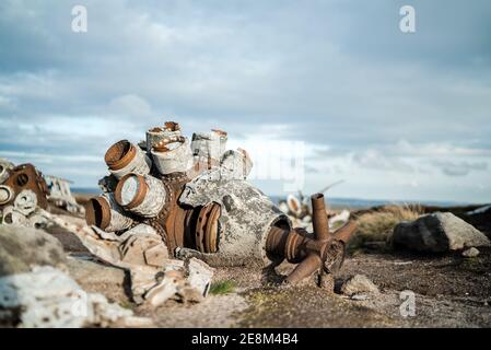 Rusting and abandoned world war 2 american tank left for many years ...