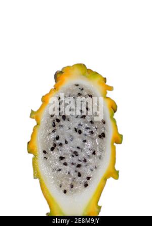 Selenicereus megalanthus - Ripe yellow pitahaya tropical fruit Stock ...
