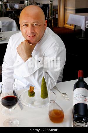 French chef Thierry Marx poses for photographer in his famous ...