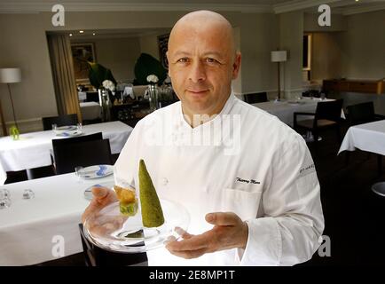 French chef Thierry Marx poses for photographer in his famous ...