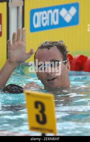 USA's Aron Peirsol performs on men's 200 meters Backstroke final during ...