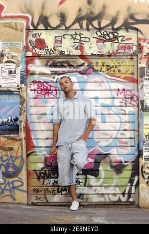 French rap singer El Matador poses for our photographer in Marseille ...