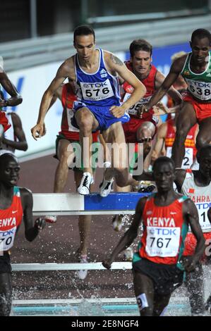 France's Bouabdallah Tahri competes on men's 3000 meters steeplechase ...