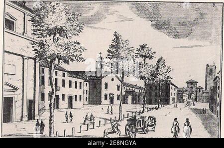 Milano, Porta Romana medievale, rocchetta 01 Stock Photo - Alamy