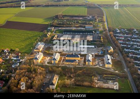 Aerial view, former Kanaal van Wessem barracks, housing complex and ...