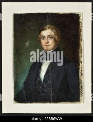 A miniature portrait of George Frederick Augustus Ruxton, an explorer ...