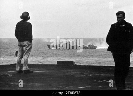 Mirka class frigate in the Med c1968 Stock Photo - Alamy