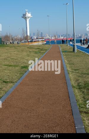 Rubber standard of athletics stadium running track Stock Photo - Alamy