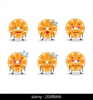 Cartoon character of slice of kumquat with smile expression. Vector ...