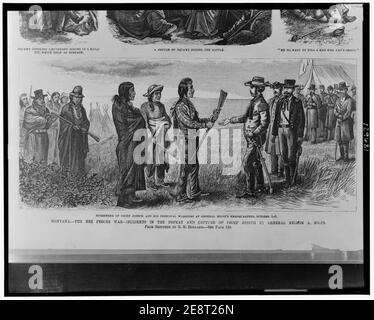 Nez Perce War, General Miles' Surprise Attack, 1877 Stock Photo - Alamy