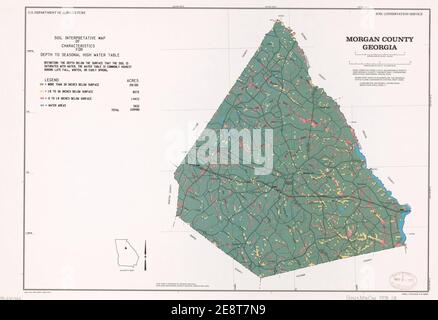 Morgan County, Georgia - soil interpretive map of limitations for local ...