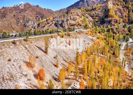 Anti-mudflow dam that protects infrastructure facilities from floods ...