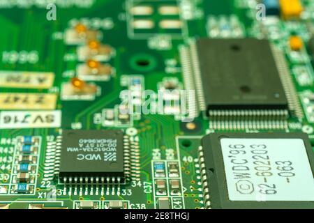 Board of modern computer. Computer repair. Modern computer technology ...