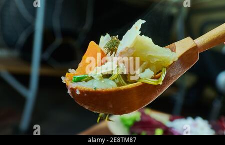 Russian traditiona Root Vegetable Stew - Ragu Iz Ovoshej close up Stock ...
