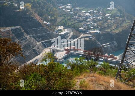 Patrind hydropower Project on Nelum Jehlum River Stock Photo - Alamy