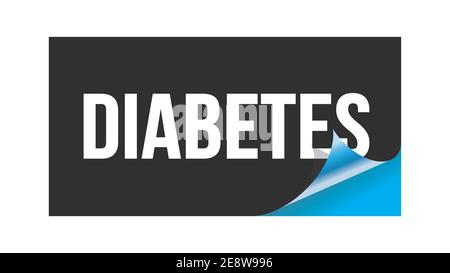 DIABETES text written on black red sticker stamp Stock Photo - Alamy