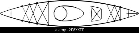 Kayak doodle icon hand drawn illustration Stock Vector Image & Art - Alamy