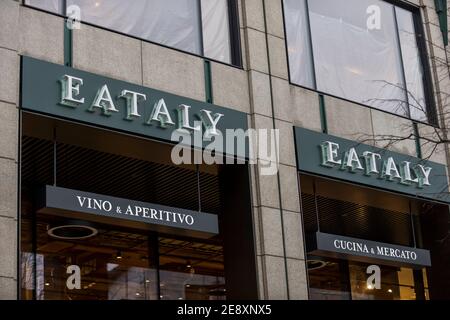 Exterior of Eataly London, an Italian food market and restaurants in ...