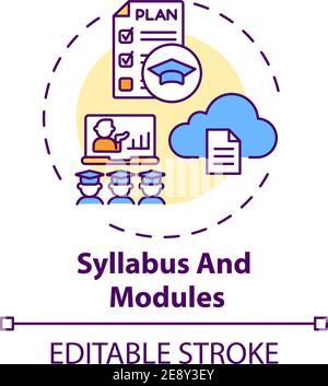 Syllabus and modules concept icon Stock Vector Image & Art - Alamy