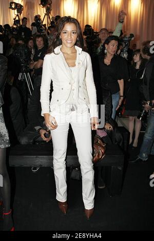 French singer Nadiya attends the Elie Saab Fall-Winter 2008-2009 Ready ...