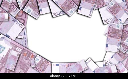 500 Euro Background Souvenir.Currency, European Union Currency, Number ...