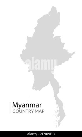 Network map of Myanmar. Country digital connections map. Technology ...