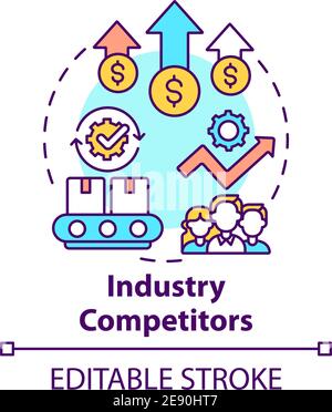 Industry competitors concept icon Stock Vector Image & Art - Alamy