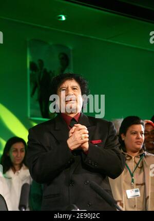 Libyan Leader Moammar Gadhafi attends a lavish private dance spectacle ...