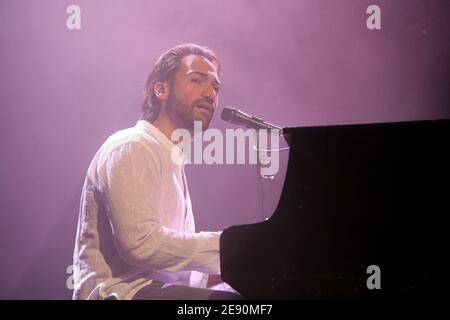 Italian born singer Davide Esposito performs live at 'Le Casino de ...