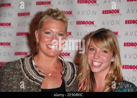 Model Emme Aronson (L) and Arianna Aronson attend REDBOOK'S 2007 ...