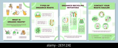 Food waste brochure template Stock Vector Image & Art - Alamy