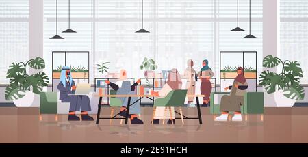 arab businesspeople working in creative open space arabic business ...