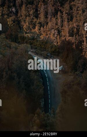 Top aerial view of a country side with small villages in Latvia Stock ...
