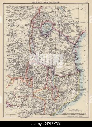 COLONIAL EAST AFRICA. British/German/Portuguese East Africa. Tanzania ...
