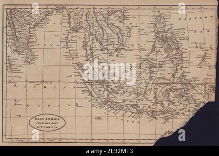 A Map of the East Indies, from the Best Authorities, by John Lodge 1780 ...