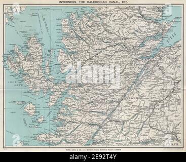 SCOTTISH HIGHLANDS. Caledonia canal Skye Ross & Cromarty. WARD LOCK ...
