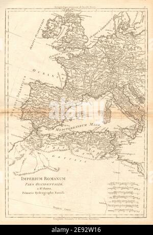 Antique map of Europe by BONNE 1787 old vintage plan chart Stock Photo ...